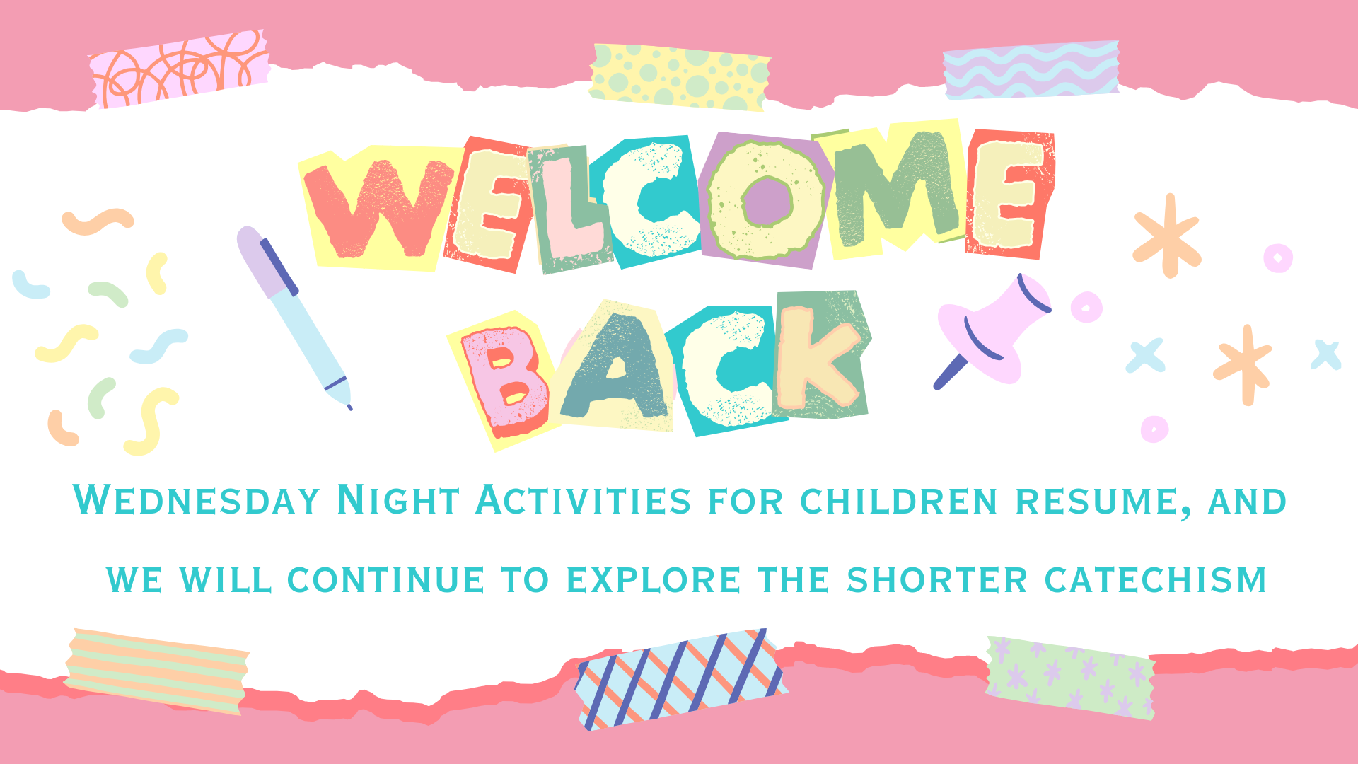 Welcome Back to Wednesday Night Children’s Ministry – Meadowview ...